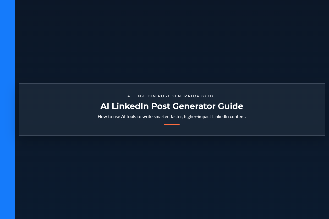 AI LinkedIn Post Generator: Create Engaging Content Without the Writing ...